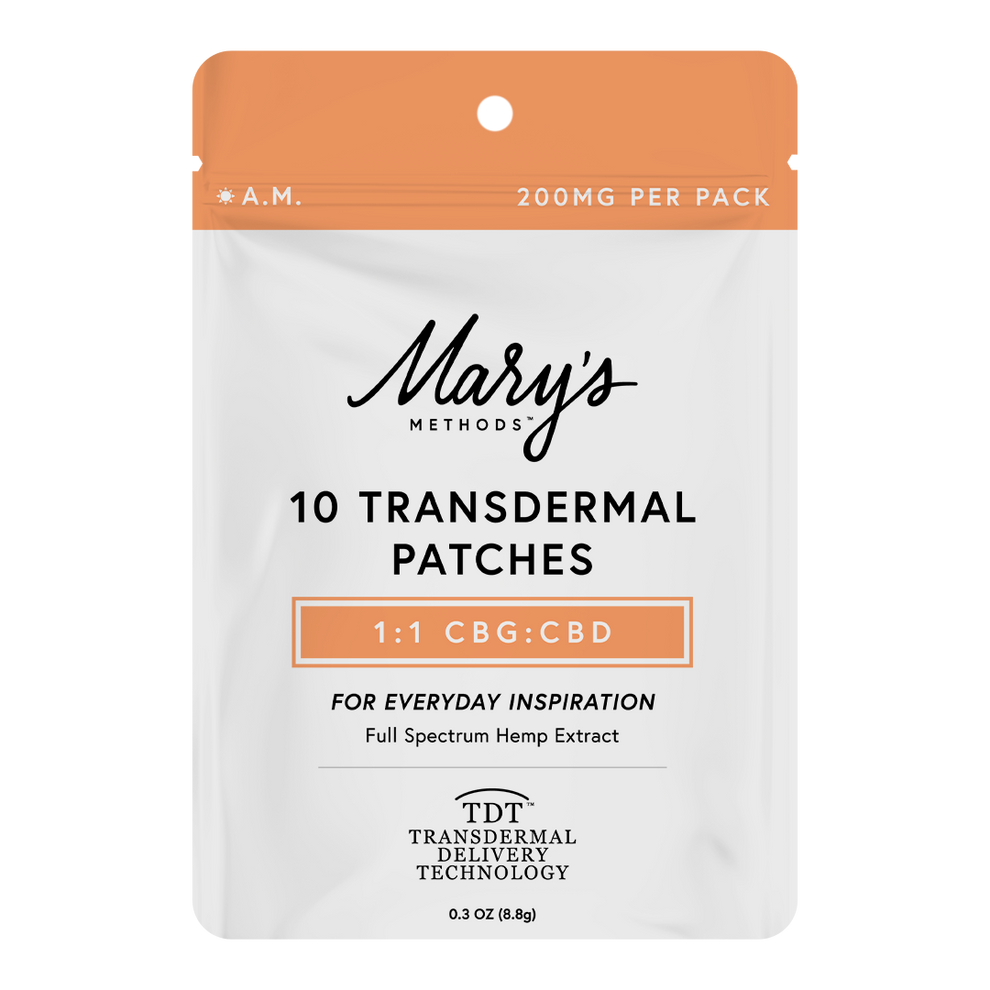 A.M. CBD:CBG Patch Multi-Pack | Morning Support from Mary’s – Mary's ...